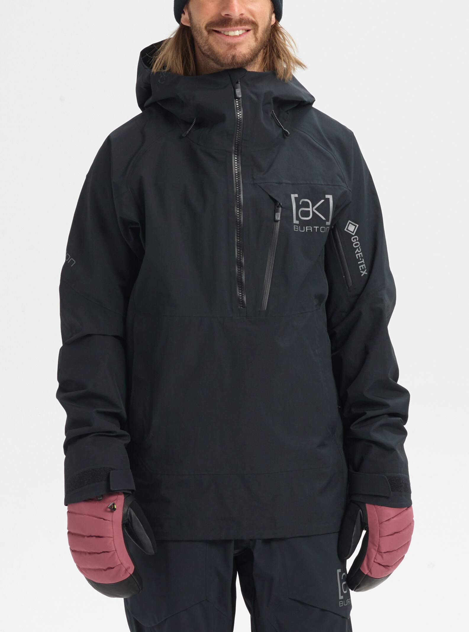 Burton Mens Ak Gore-Tex Velocity Anorak, True Black, Medium