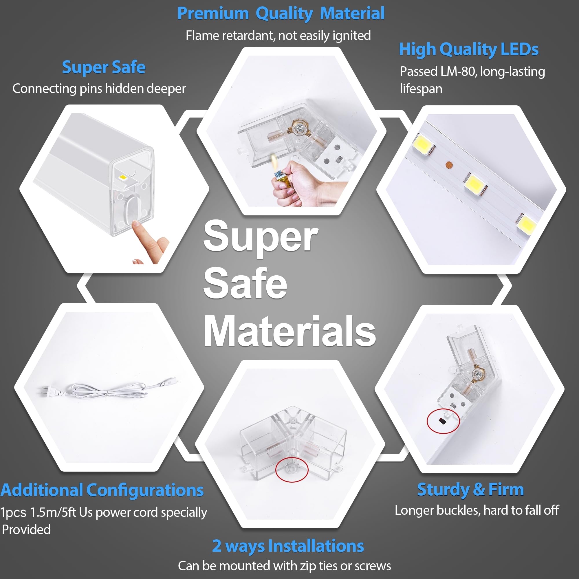 MODERN Hexagon Garage Lights,25 Pack 216W 25920LM High Brightness Hexagon Garage LED Lights for Garage, Shopping Mall, Workshop and Car Detailing Shop etc. … … …