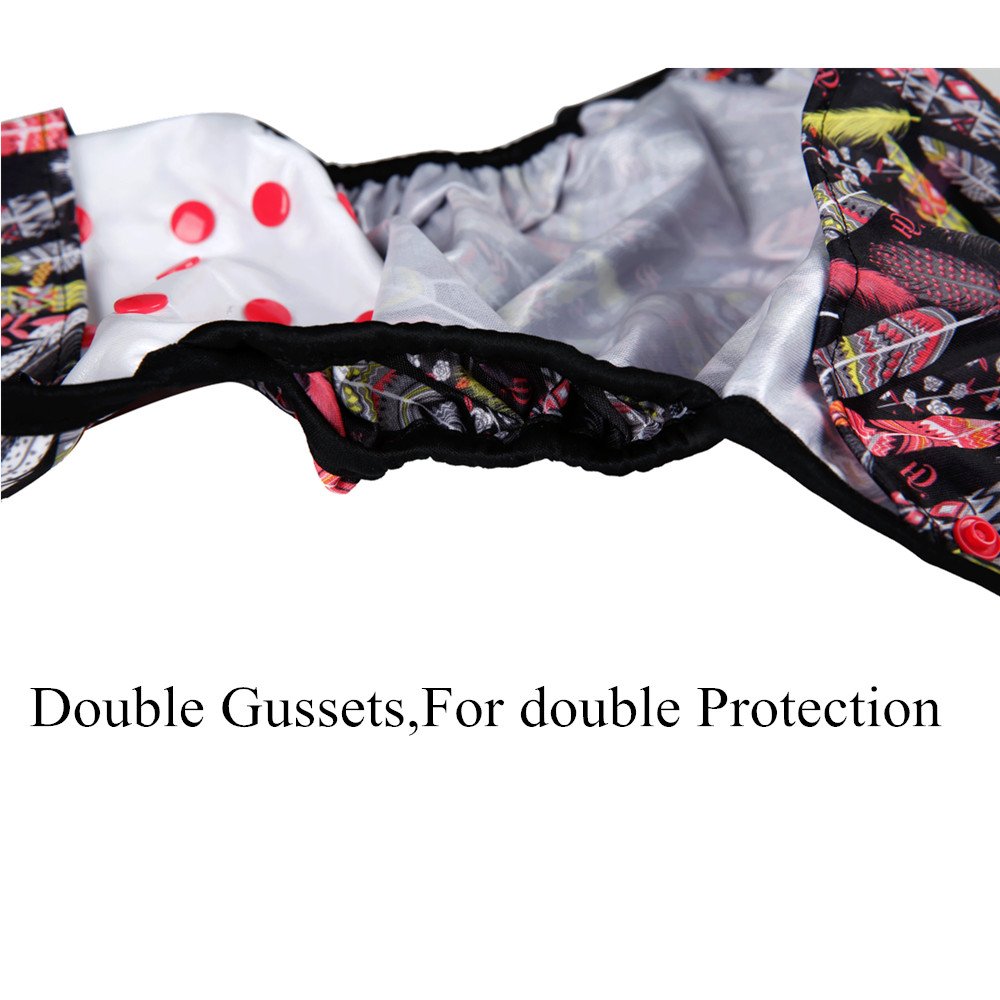 simfamily One Size Fit All Baby Reusable Waterproof Diaper Nappy Cover Double Gussets (Color NO 8)