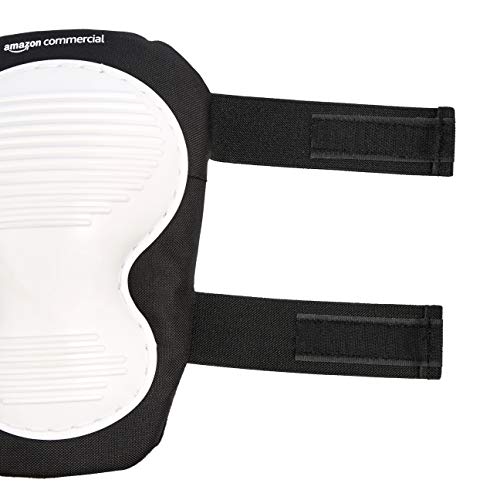 AmazonCommercial Non-marring Knee Pads, 9.5in, white, 1 pair