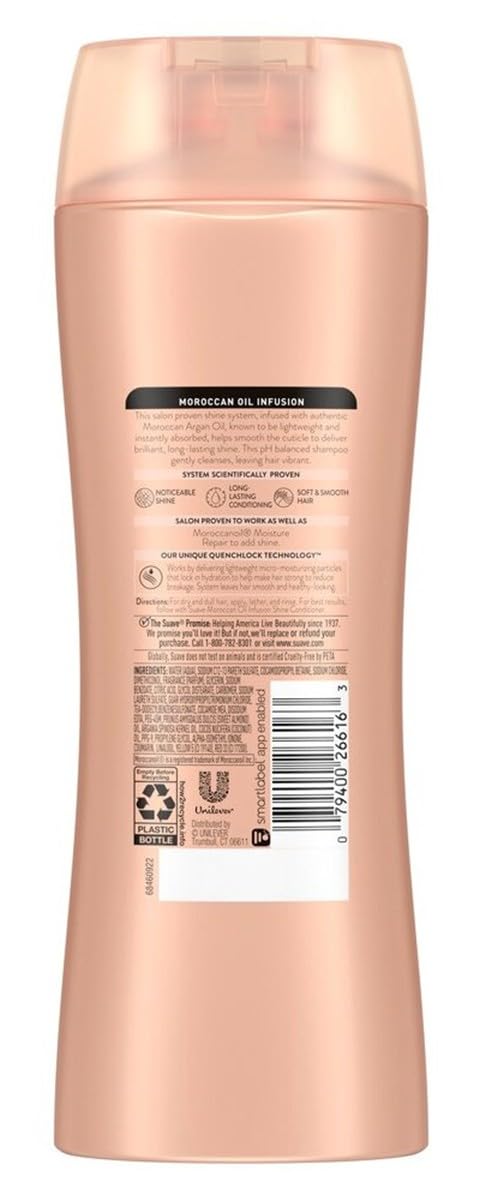 Suave Professionals Shine Shampoo Moroccan Infusion 12.6 oz (Pack of 3)
