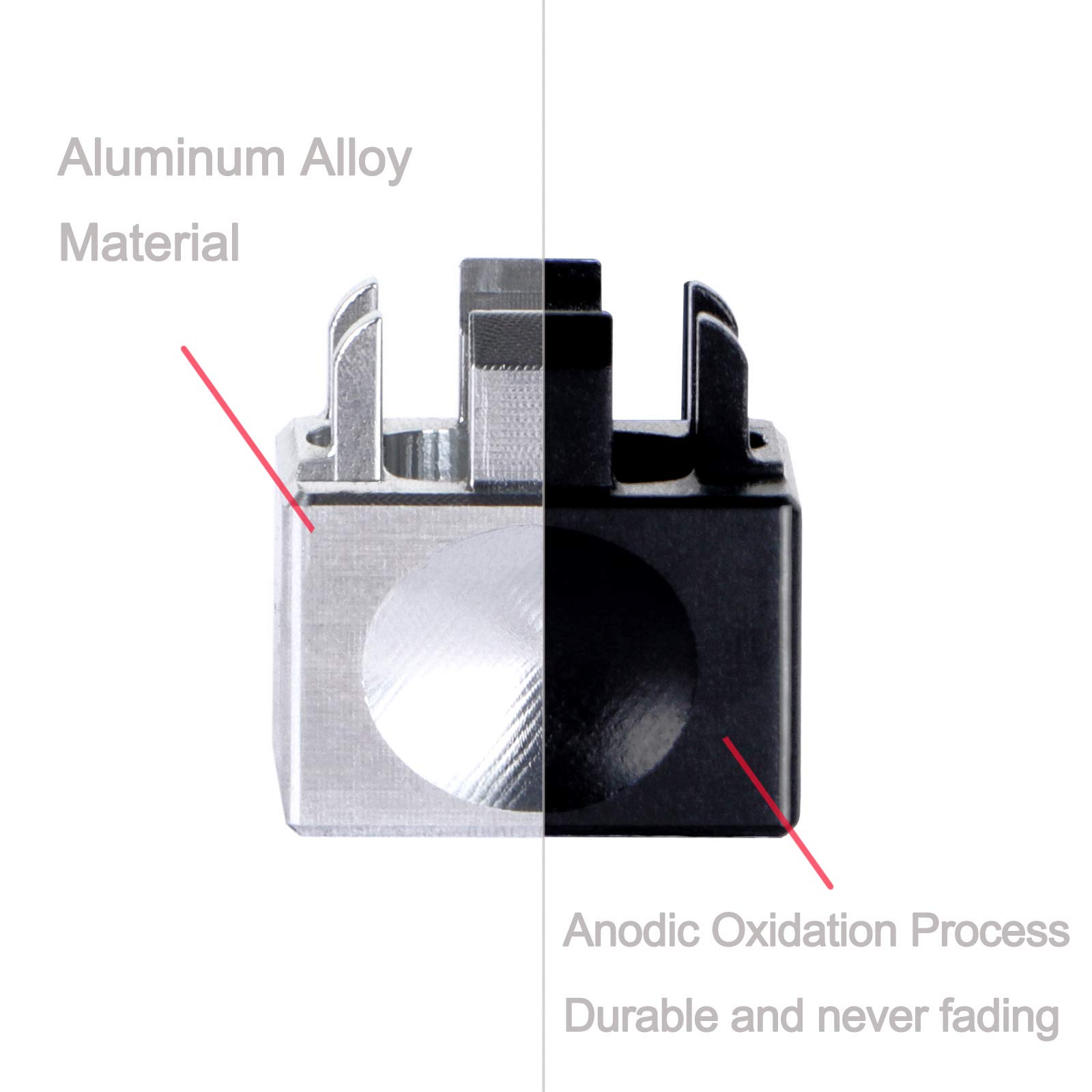 Aluminum Alloy Switch Opener with Keycap Puller for Cherry MX Switches β Black