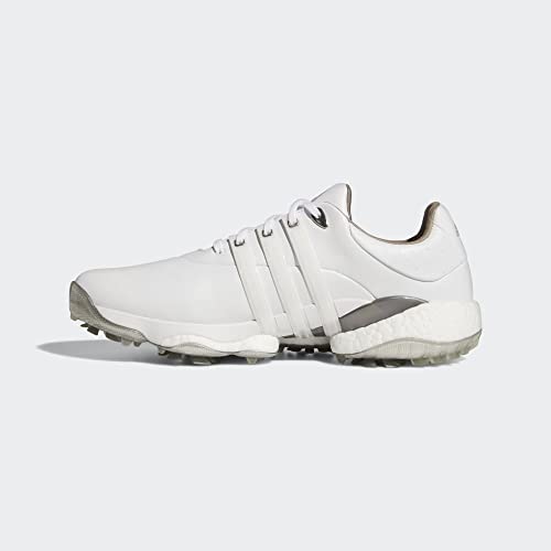 adidas Men's Tour360 22 Golf Shoes, Footwear White/Footwear White/Silver Metallic, 10.5