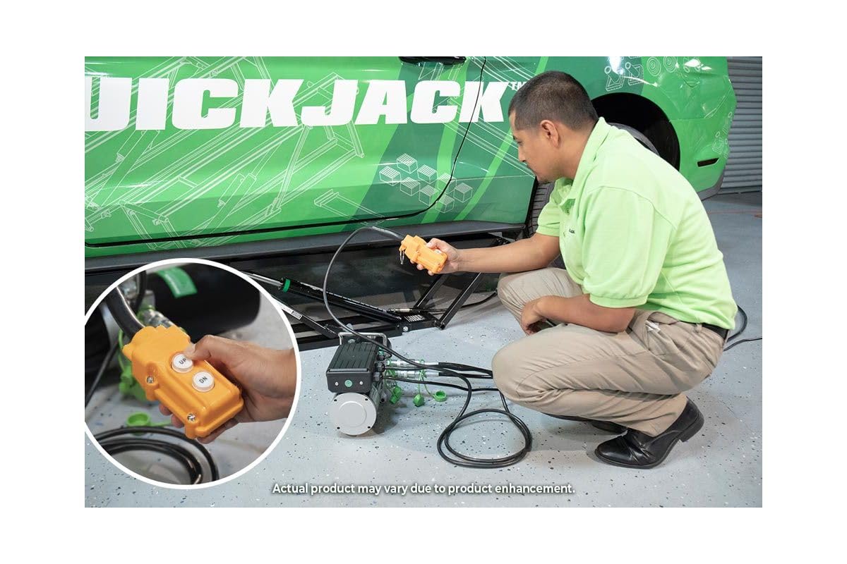 Official QuickJack 5000TL – ALI Certified, 5,000 lb Capacity Portable Car Lift with 110V Power Unit for Home, Garage, Shop, or Mechanic Use