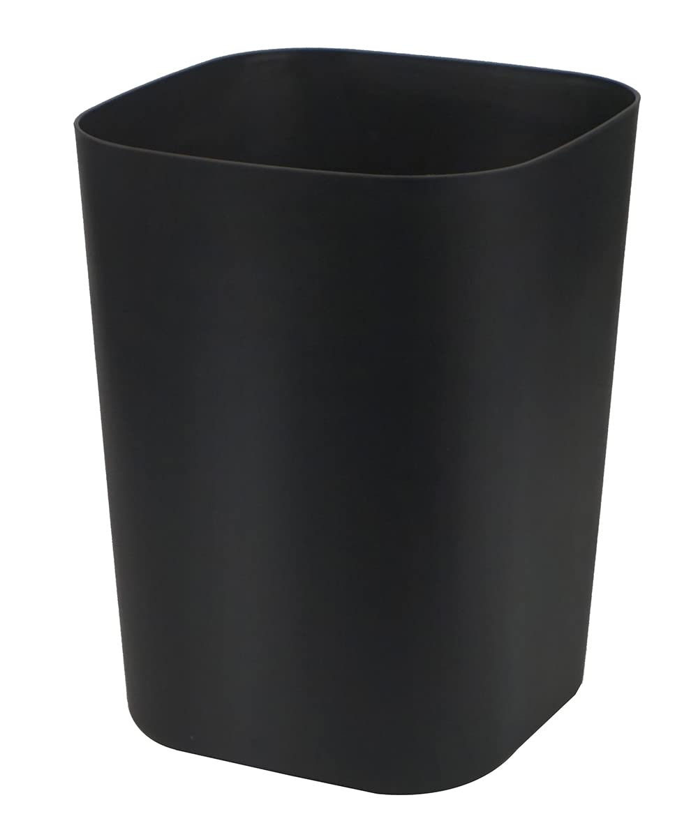 Besli 2 Gallon Small Trash Can Garbage Can Wastebasket for Bathroom Bedroom Kitchen Office (Black, 1 Pack)