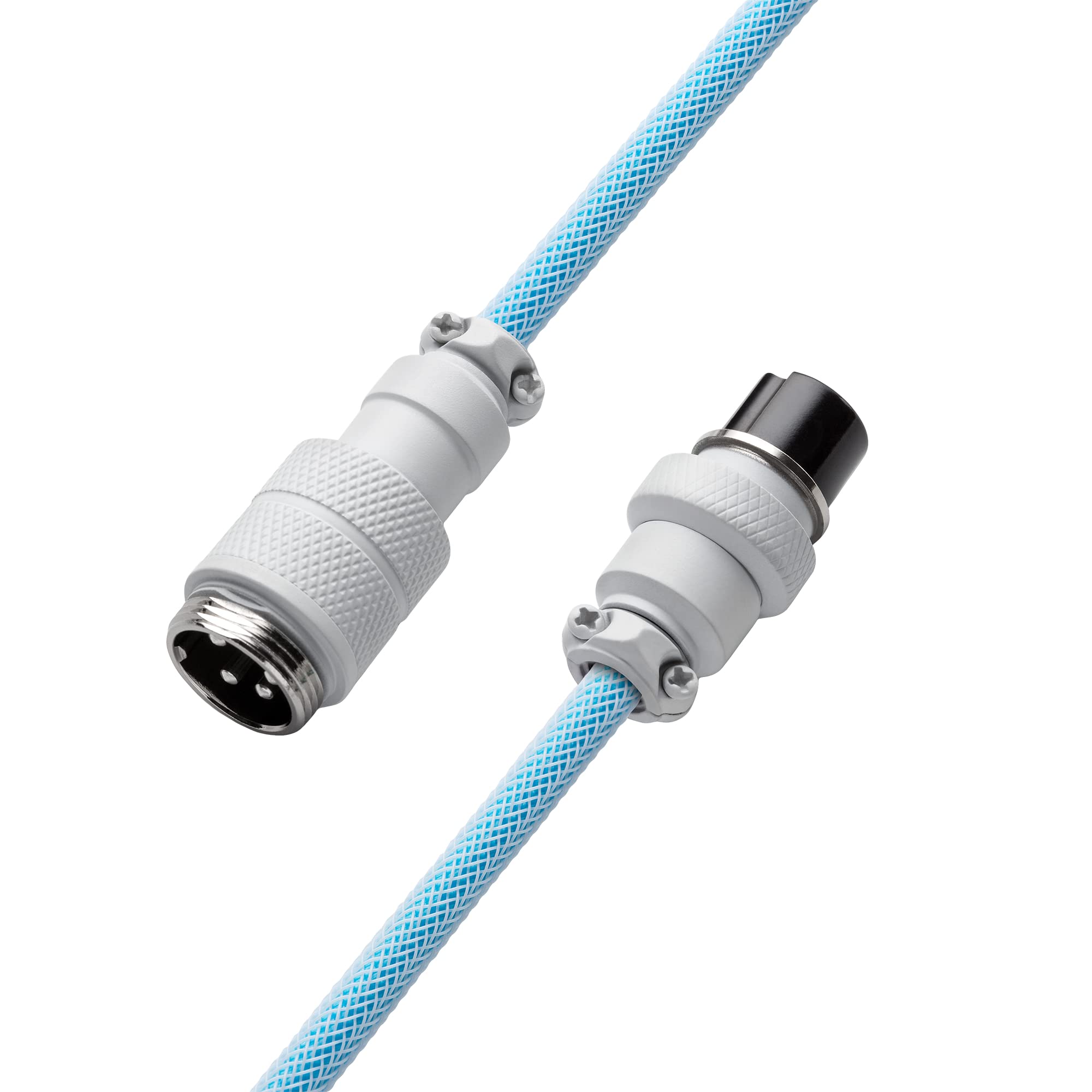 CableMod Pro Coiled Keyboard Cable (Midnight Black, USB A to USB Type C, 150cm)