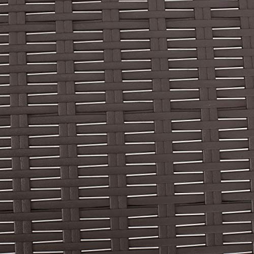 Christopher Knight Home Blanche Outdoor Faux Wicker Chaise Lounges (Set of 2), Dark Brown