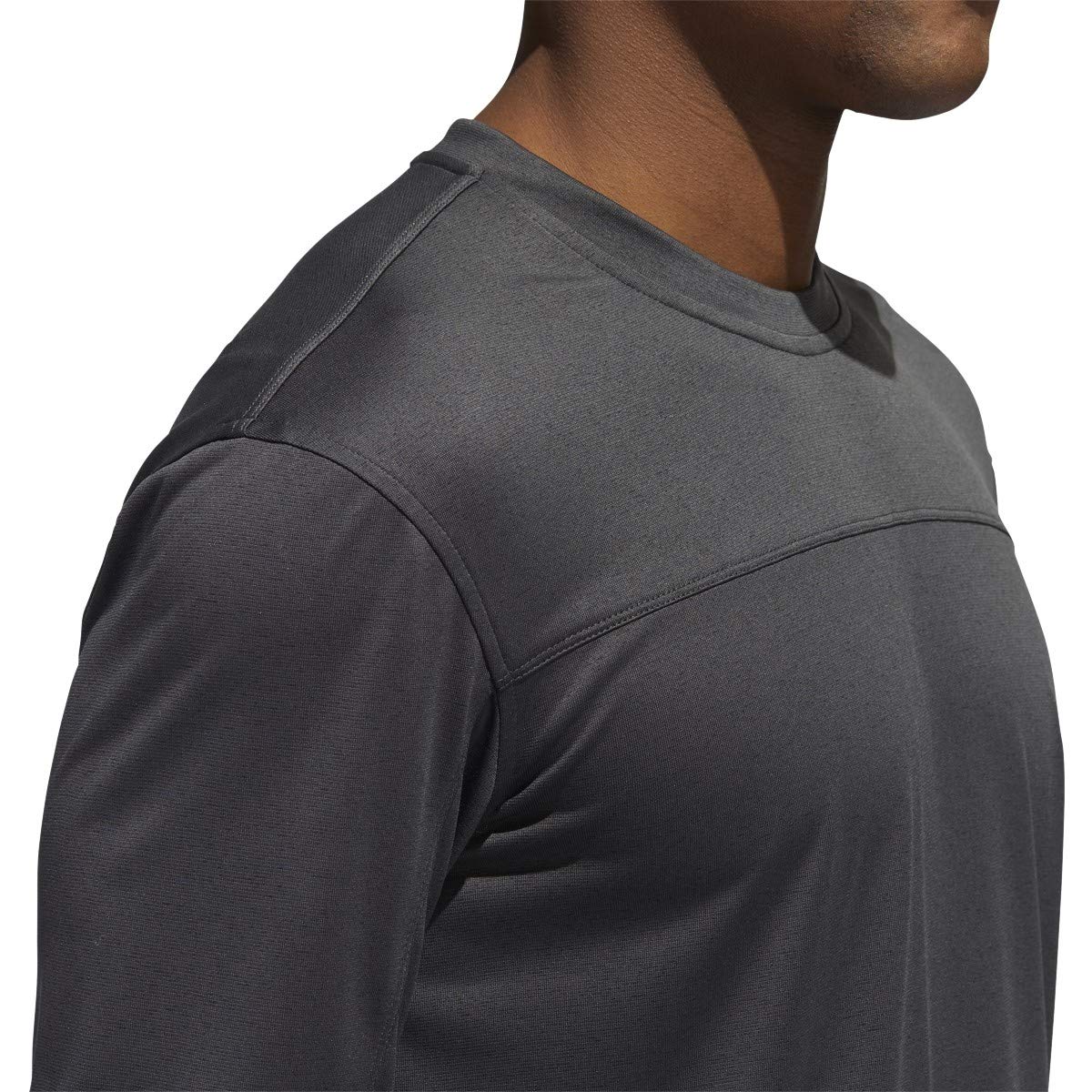 adidas mens City Studio Long Sleeve Tee Medium Grey Heather Small
