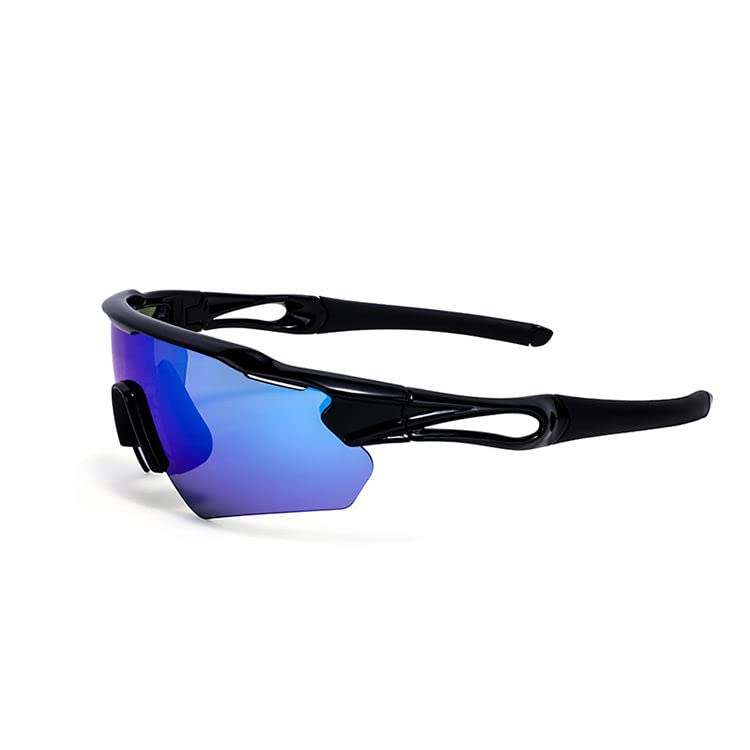 Airbin Motorcycle Glasses 100% UV Protection Windproof Anti-Glare Lenses Bike Ski Goggles Snow Goggles Blue