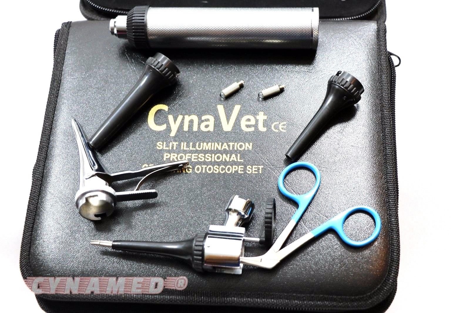 Brand New Professional 3.5 V LED Veterinary Otoscope Operating Kit High Quality Premium Set Cynamed