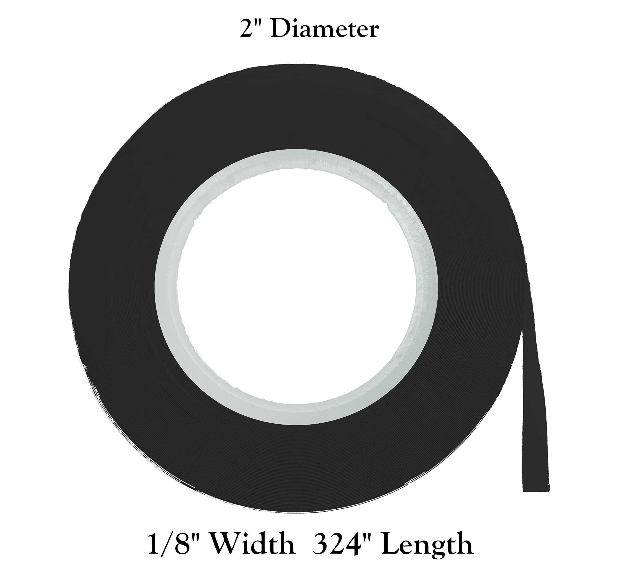 Magna Visual Vinyl Chart Tape 1/8" Width 324" Length Black