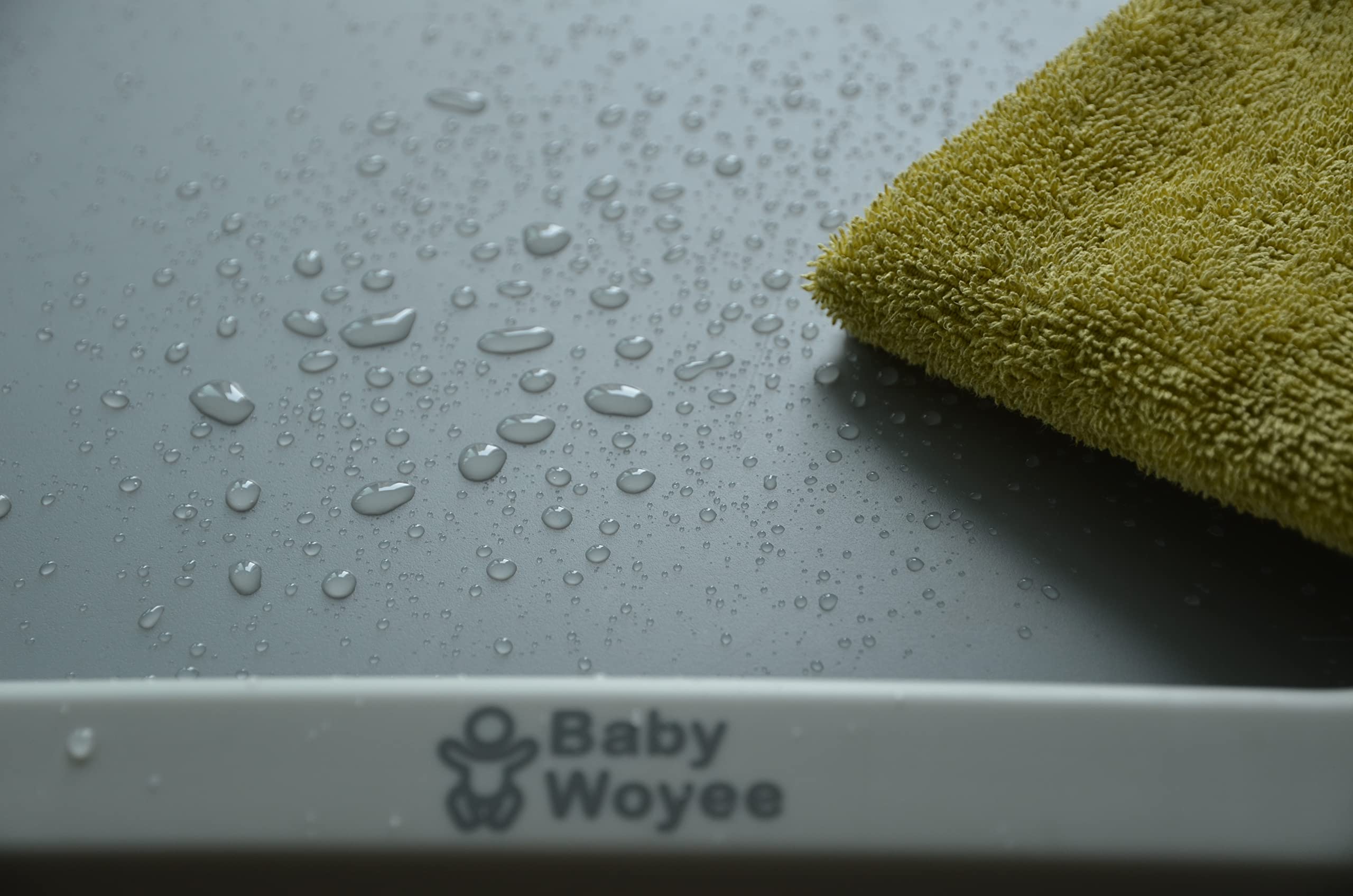 Baby Woyee Duraking Pro 4 in 1 Baby Changing pad Washable Portable Diaper Toy bar Changing Tray Non-Slip no Stain Waterproof Changing Table (Gray)