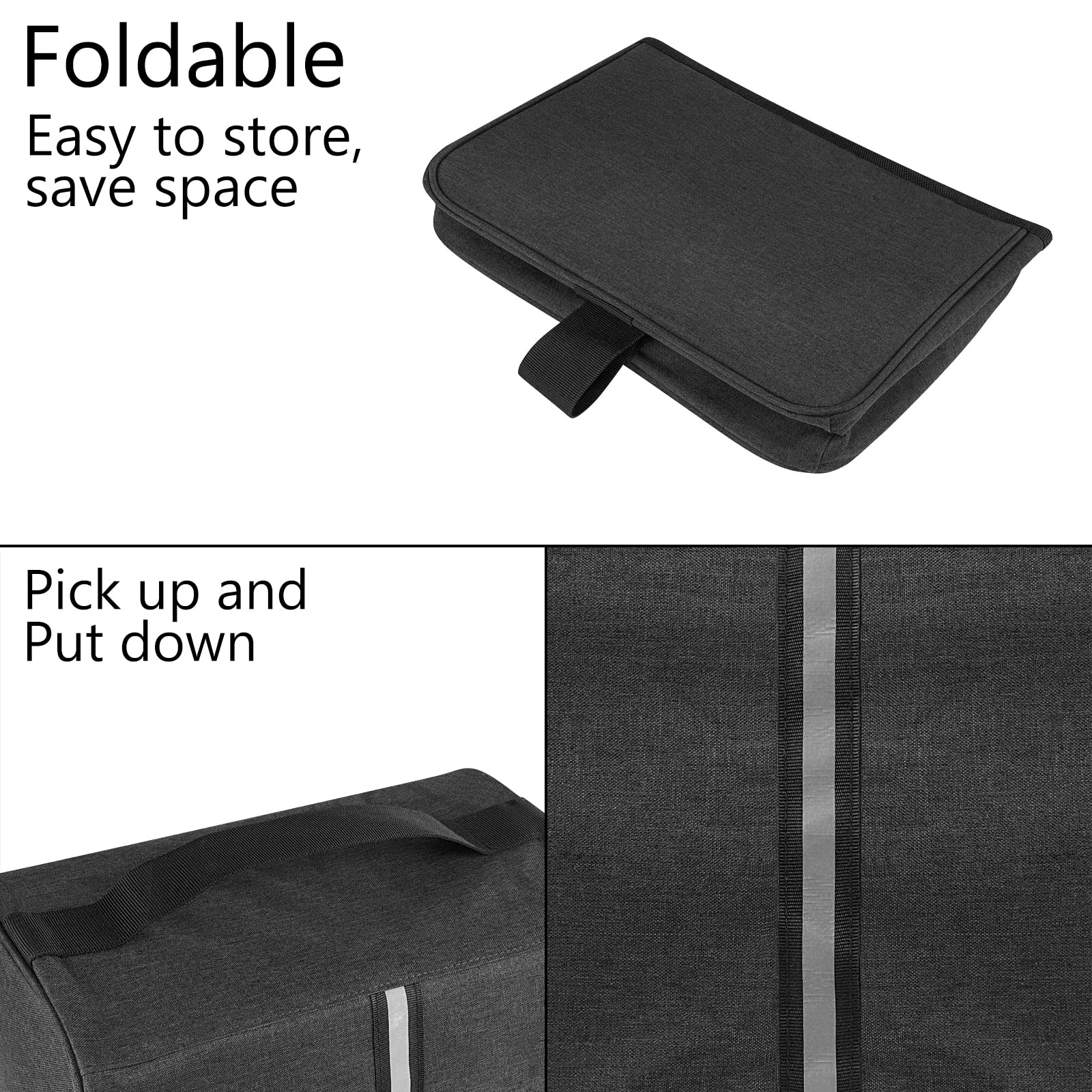 Kingshion Toaster Cover Compatible with Most 4-slice Toasters, Toaster Cover Storage for Most 4-slice Toasters, Washable and Dust Protection (Dark Grey)