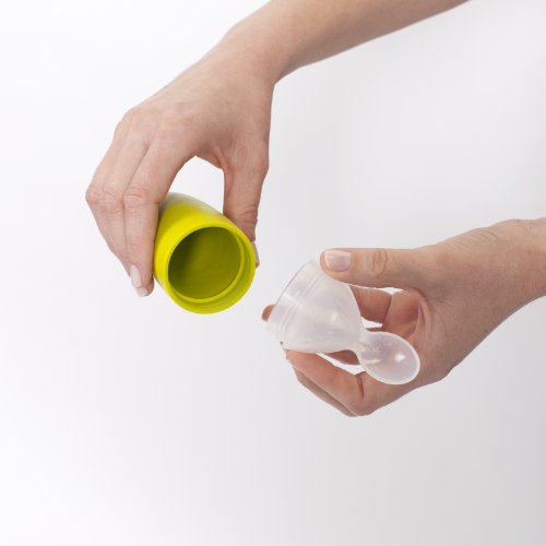 Boon SQUIRT Silicone Baby Food Dispensing Spoon, Green