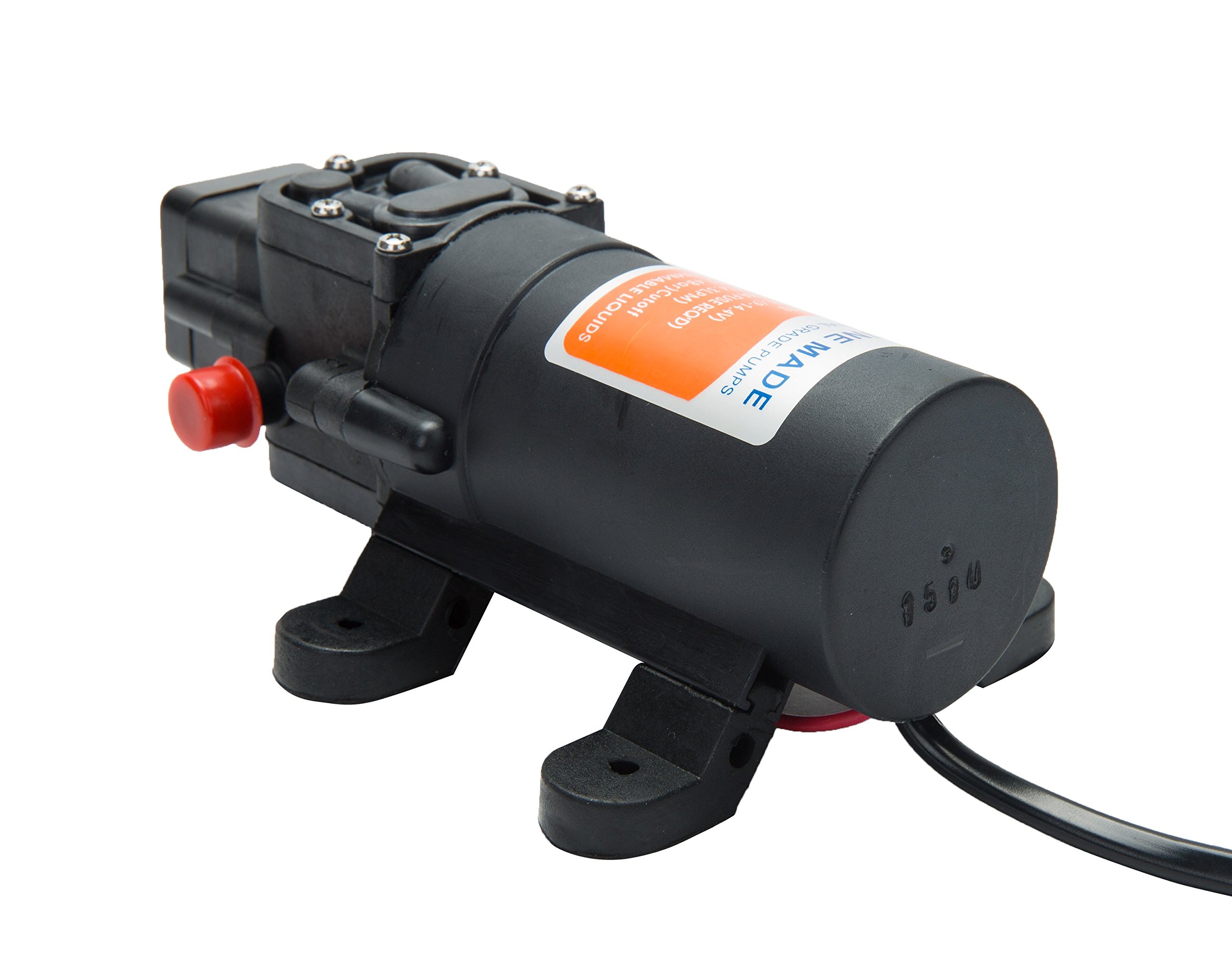Amarine Made 12v Water Pressure Diaphragm Pump Self Priming Pump 4.3 L/min 1.1 GPM 35 PSI RV Water Pump for Caravan Boat Marine Agricultural
