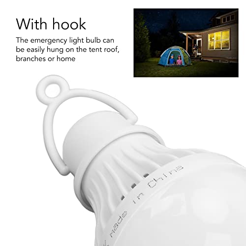 Bright, Soft, Not Dazzling 5W Camping Light Bulb, Rechargeable Emergency Light for Outdoor Camping, Hiking, with USB Power Supply Mode, Portable and Convenient to Carry and Store