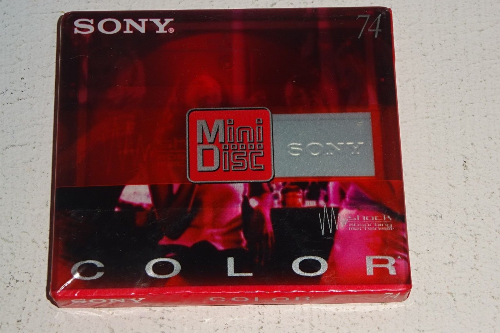 SONY ~ Blank Minidisc ~ 74 Minutes - MDW-74AR (Ruby Red)