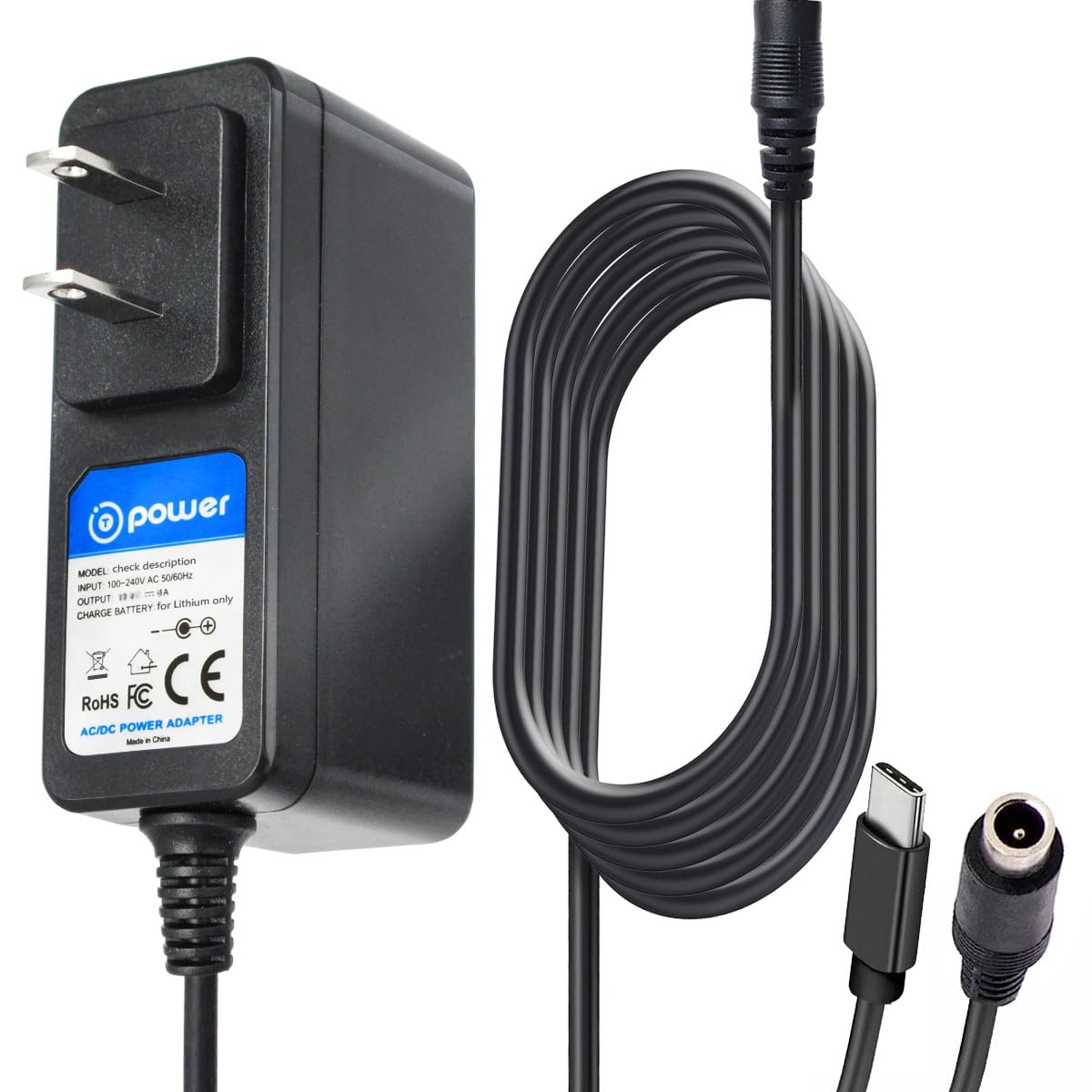 T POWER 14v ~ 16v Charger for NOCO Boost X GBX45 GBX55 GBX75 GBX155 GB250 GB251 GB500 GB70 GB150 Genius Boost UltraSafe Portable Lithium Jump Starter Ac Dc Adapter Power Supply Cord