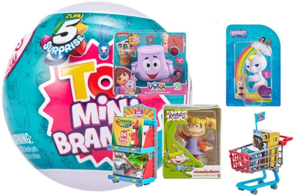 Generic 5 Surprise Mini Brands and Toy 3 Ball Bundle, Includes 1 Wave 1 Mini Brands Ball, 1 Series 2 Mini Brands Ball, and 1 Toy Mini Brand Ball