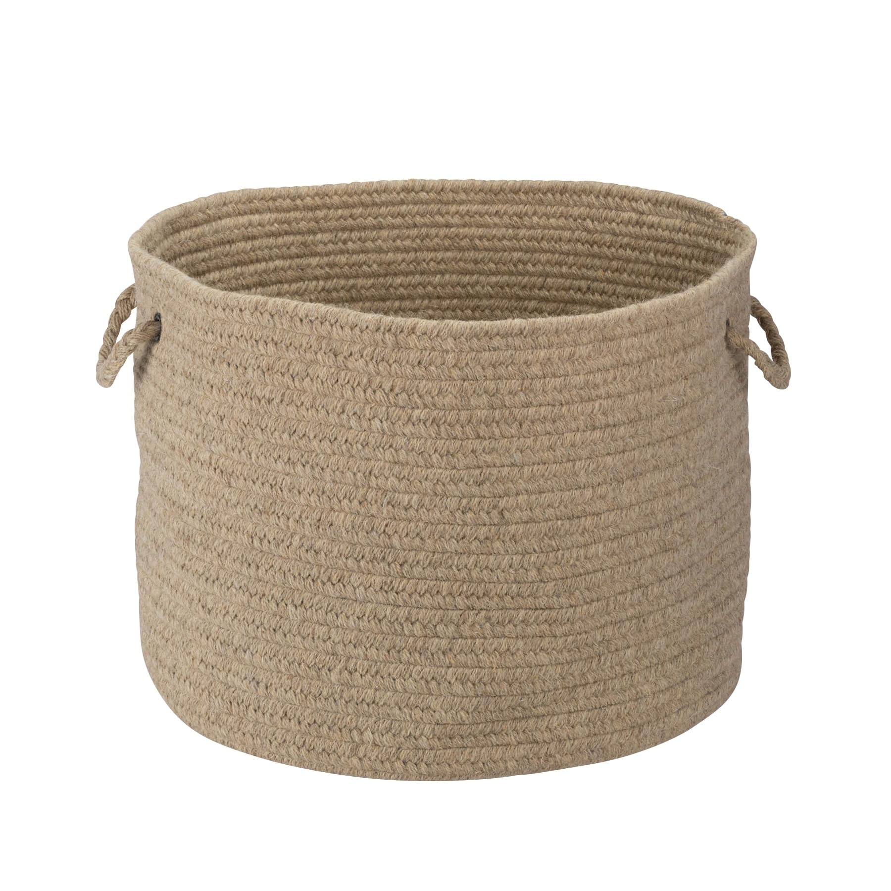 Colonial Mills Shear Natural Utility Basket, 14 by 10-Inch, Rockport Gray