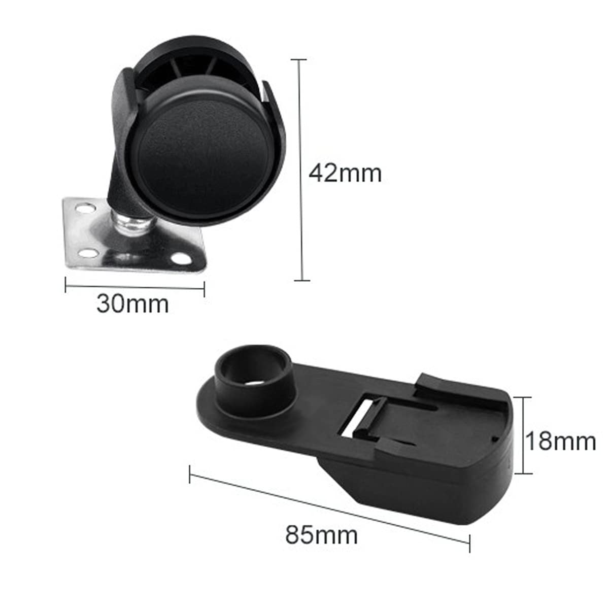 DOLANDE Air Purifier Base Wheel for Mi Air Purifier 3H 3 3C 2 2S Moblie Roller Caster Wheels for Xiaomi MiJia Air Purifier (Set of 4 Pcs)