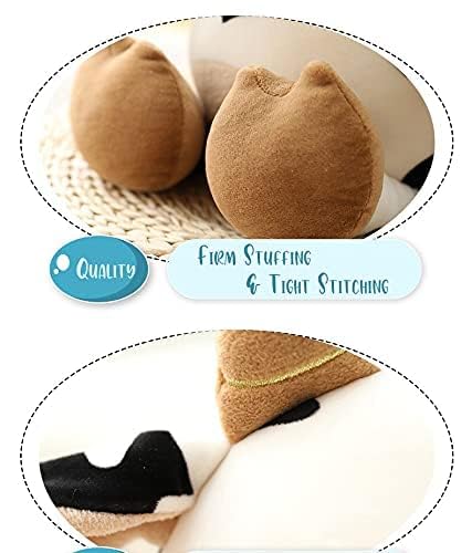 Generic Cow Plush Toy,16 inch Stuffed Animal Throw Plushie Pillow Doll,Soft Fluffy Friend Hugging Cushion-Present for Every Age and Occasion