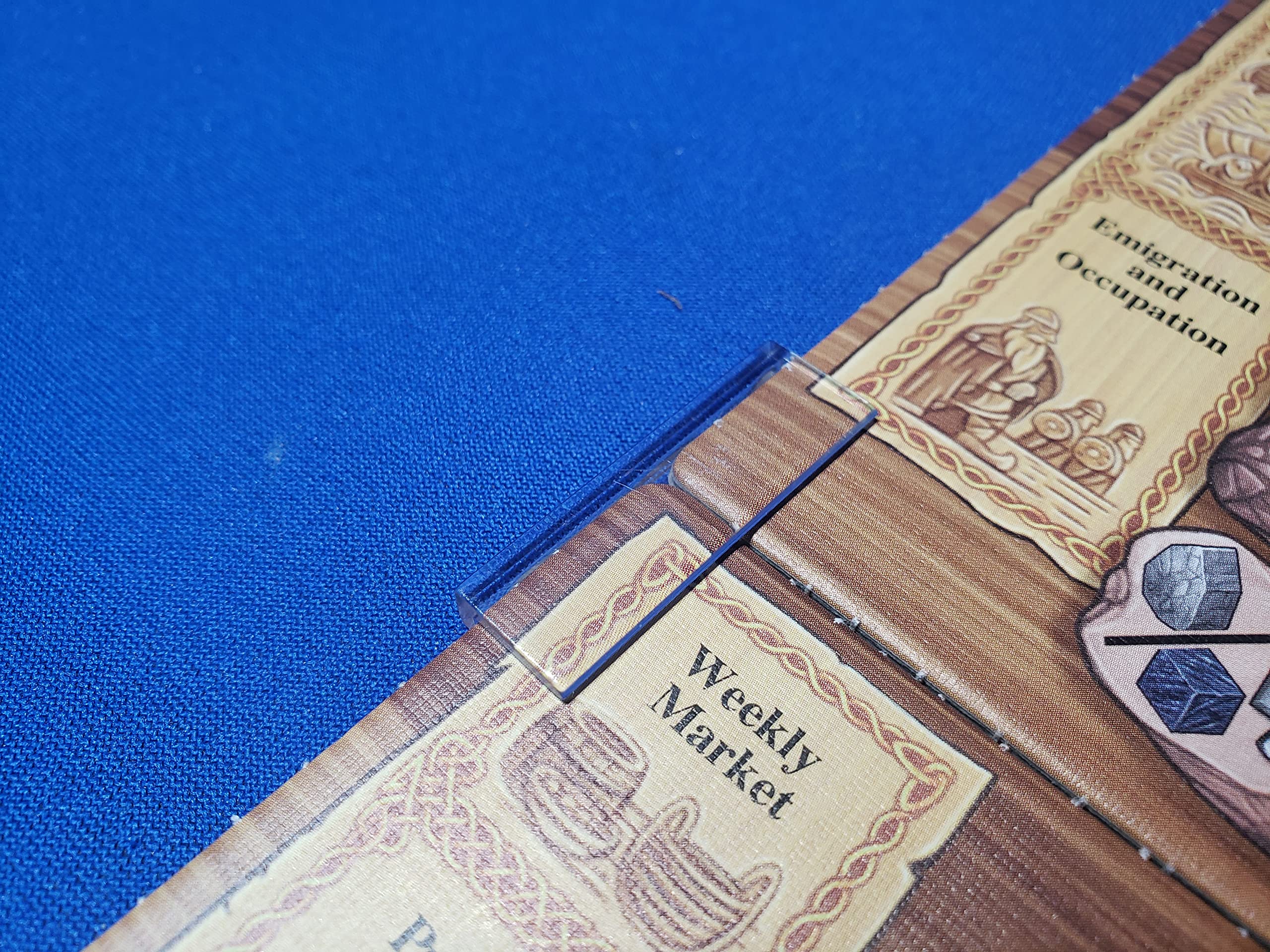 Board Game Clips, Crystal Clear 2mm Straight (8 Pack), Keep Your Boards Together!