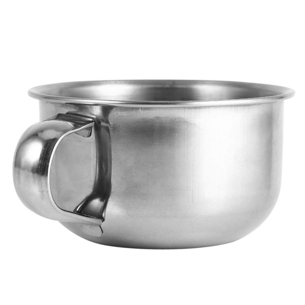 Shaving Bowl Set, New Stainless Steel Metal Shaving Soap Mug Bowl Cup Shaver Razor Cleansing Foam Tool For Man