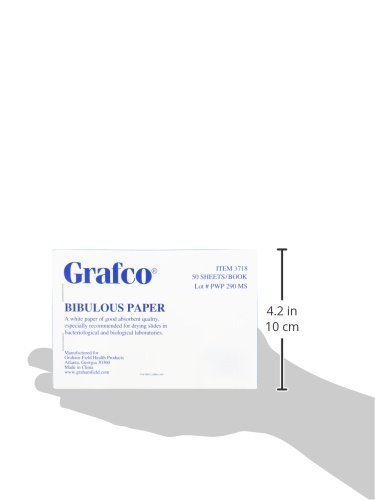 Graham-Field 3718 Grafco Bibulous Blotting Absorbent Paper, 50 Sheets, 4" x 6", Pack of 6