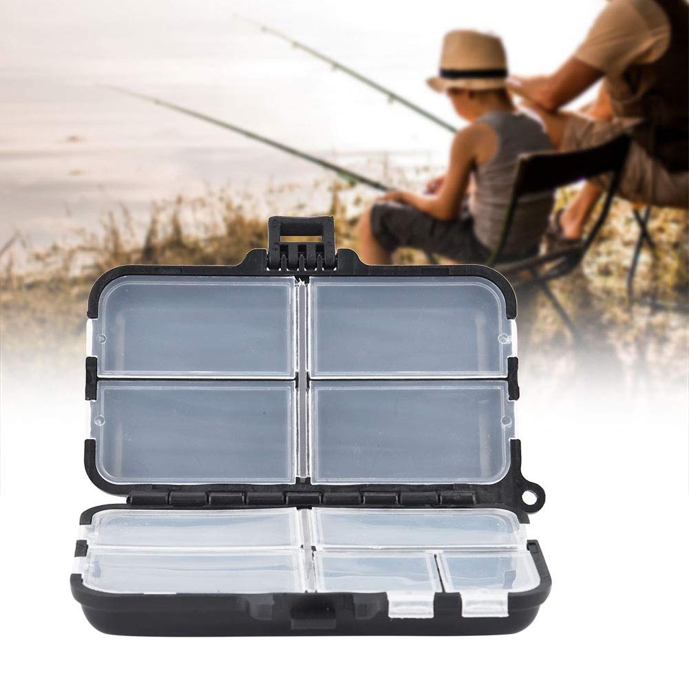 Akozon Fishing Tackle Box, Hook Lures Accessories Zer one Box,Fishing Bait Storage Case for Outdoor Other Tools and
