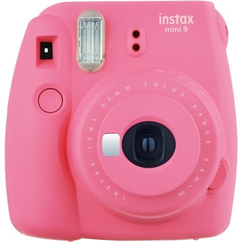 Fujifilm Instax Mini 9 Instant Camera Flamingo Pink w/ Instant Films (60 Pack) + A14 Pc Deluxe Bundle for Camera
