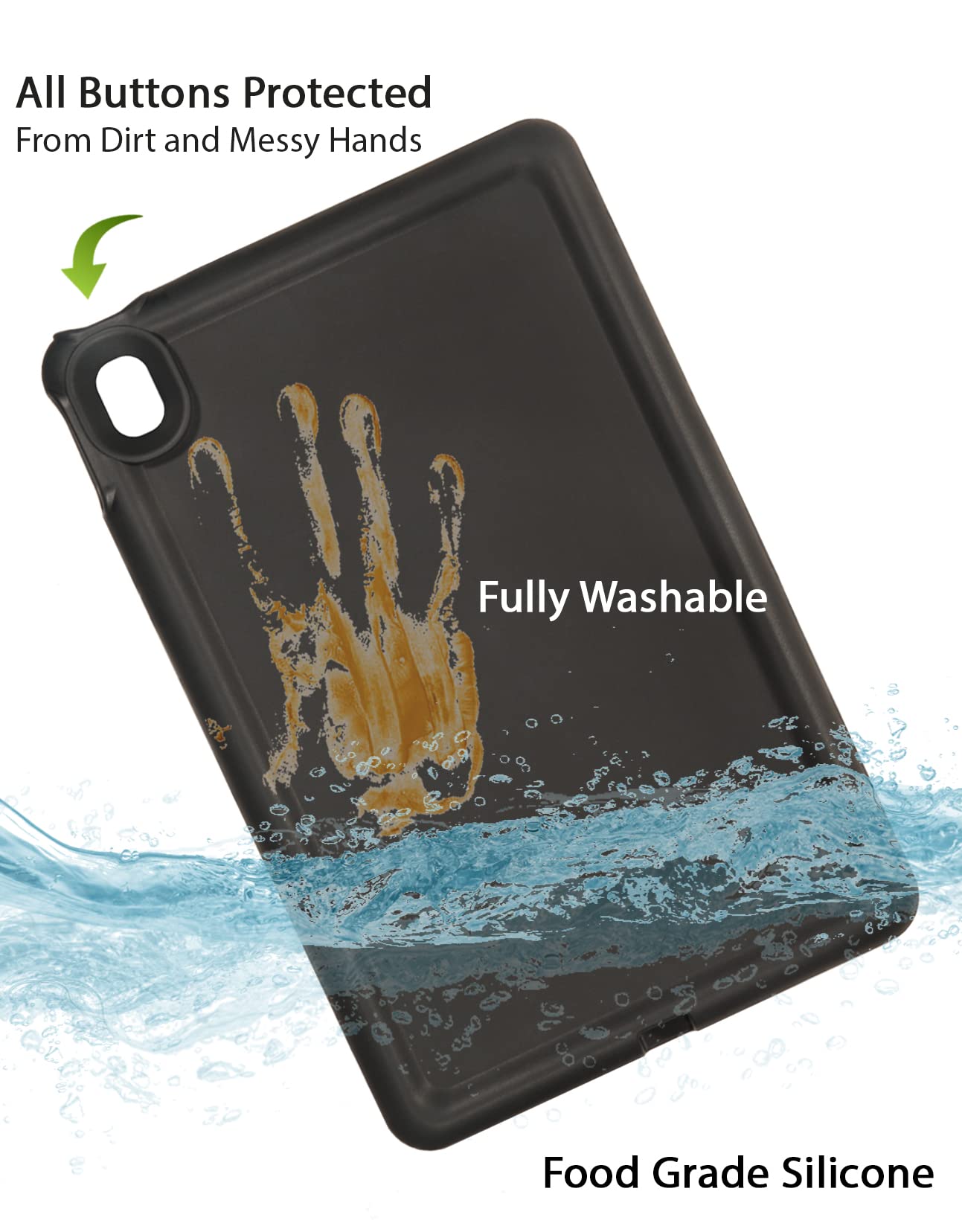 BobjGear Bobj Rugged Tablet Case for Lenovo Tab P11 (TB-J606F), Tab P11 Plus (TB-J616F) (NOT for P11 2nd Gen TB350FU) 11.0 Kid Friendly (Bold Black)