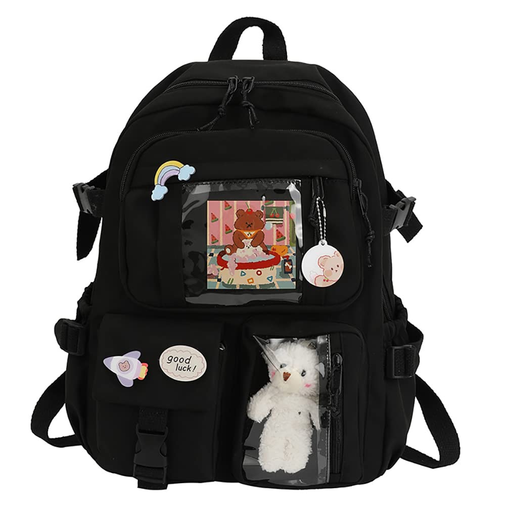 Aktudy Kawaii Bkpk, th Kawaii Pin and Cute Asori Bkpk Cute Athetic Bkpk for ity Rusk