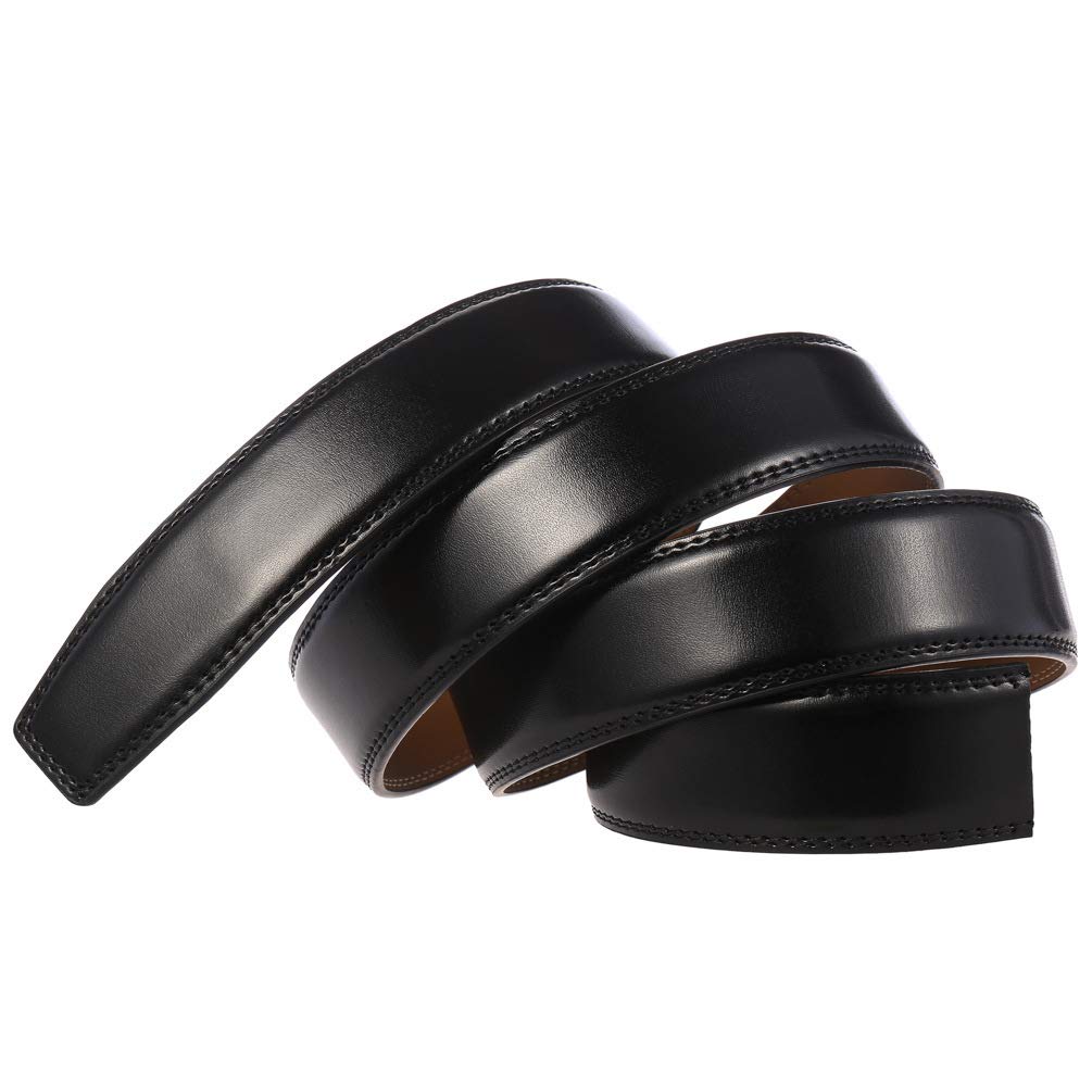 ailishabroy Men's Ratchet Belts 2 Packs,Genuine Leather Large long Adjustable Belts for Men