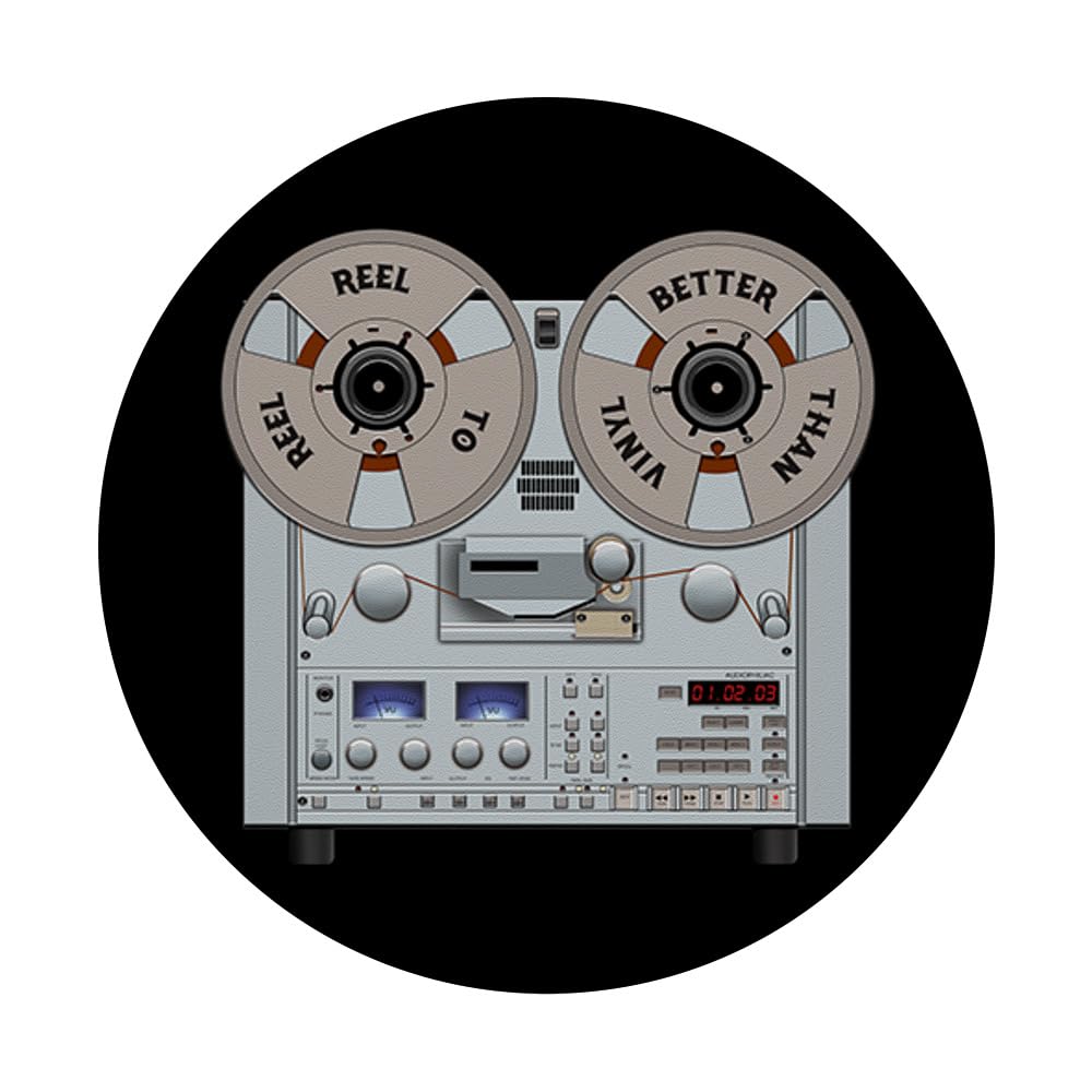Reel to Reel Tape Recorder is Better Than Vinyl PopSockets Standard PopGrip