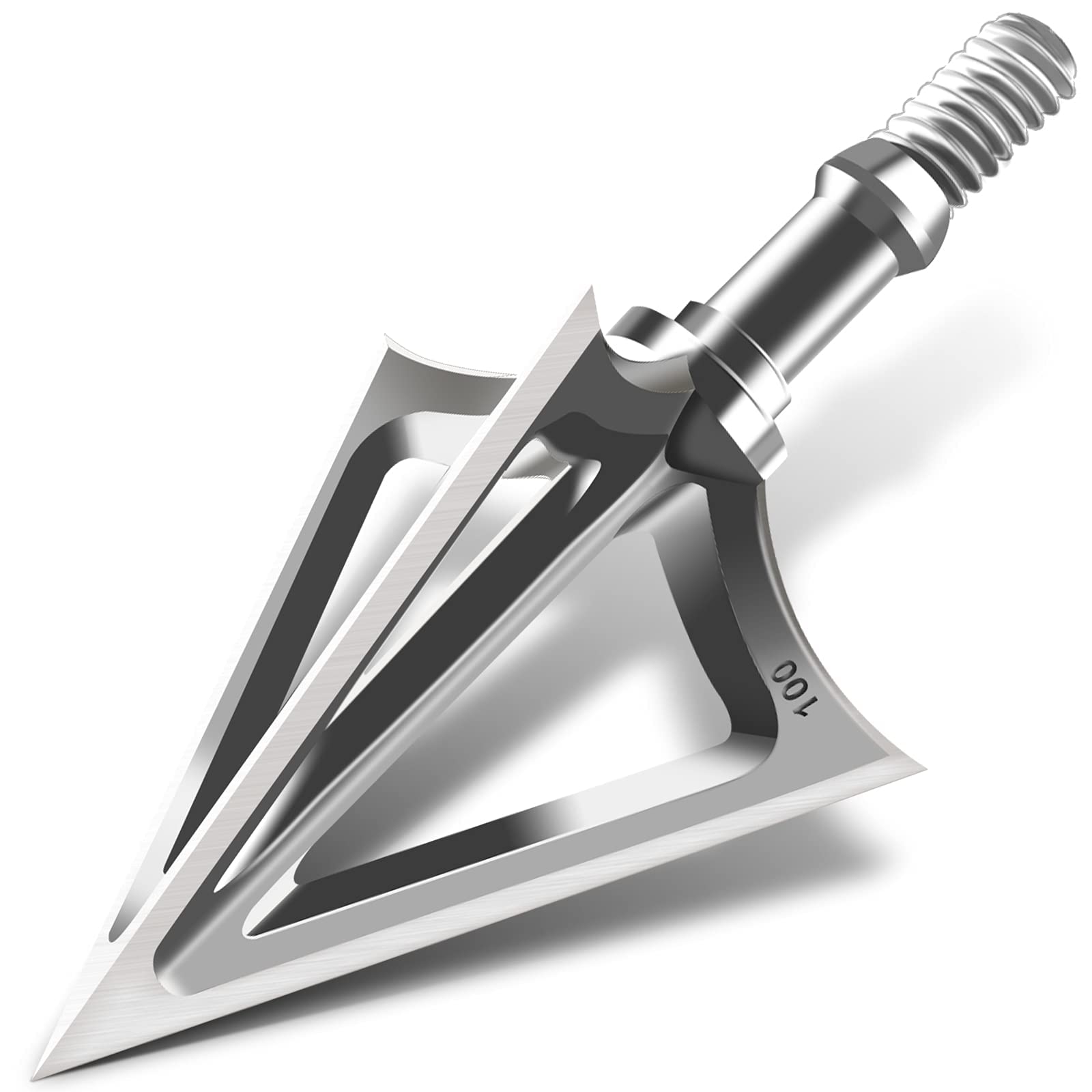 Aimdor X1 Broadheads Hunting Broadheads 12pcs 100/125 Grain Fixed Blades Stainless Steel X1 Hunting Broadheads for Crossbow Compound Bow and Hunting Bow