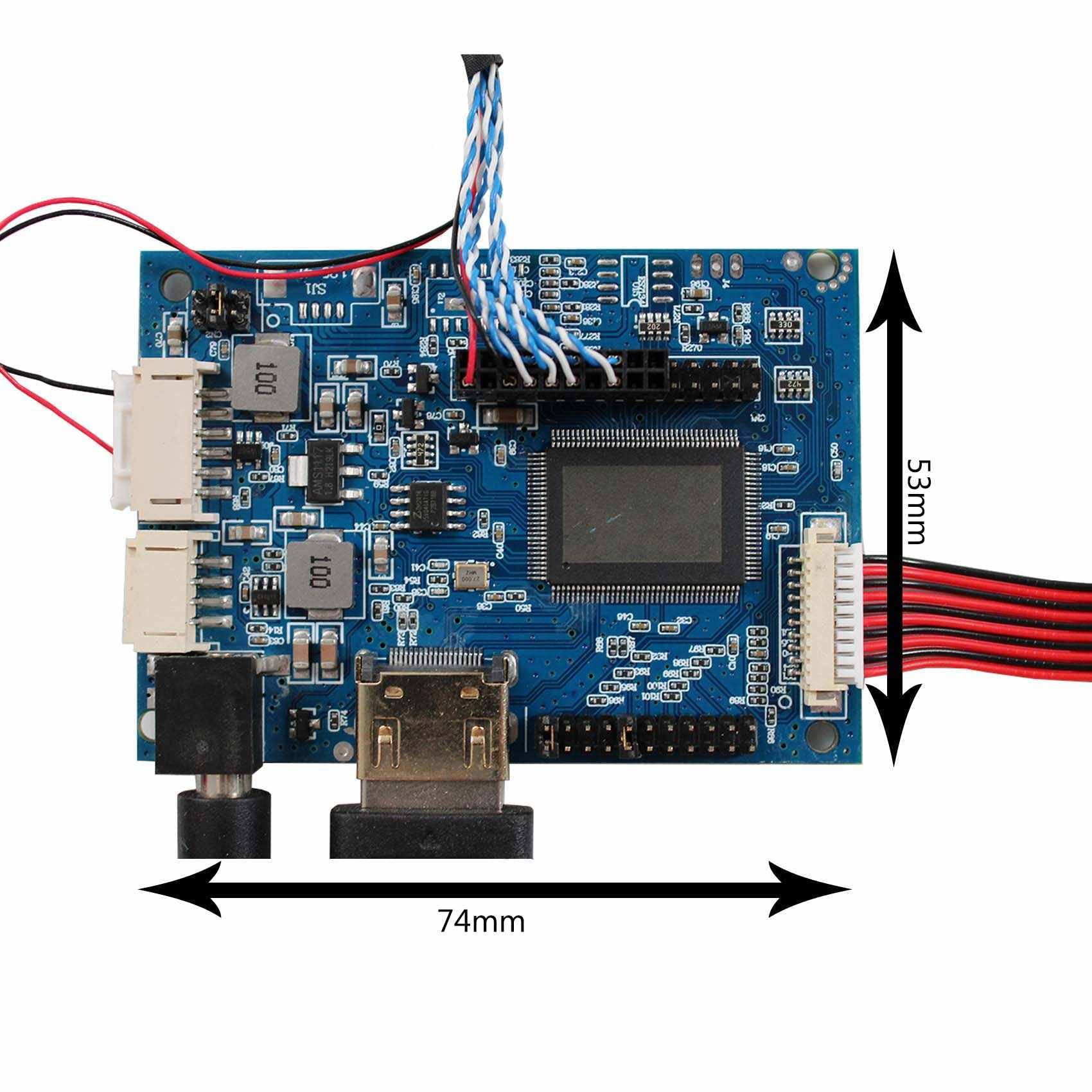VSDISPLAY 7" 7 inch 800×600 4:3 CLAA070MA0ACW LCD Screen TFT Monitor and HD-MI LCD Controller Board 60 pin