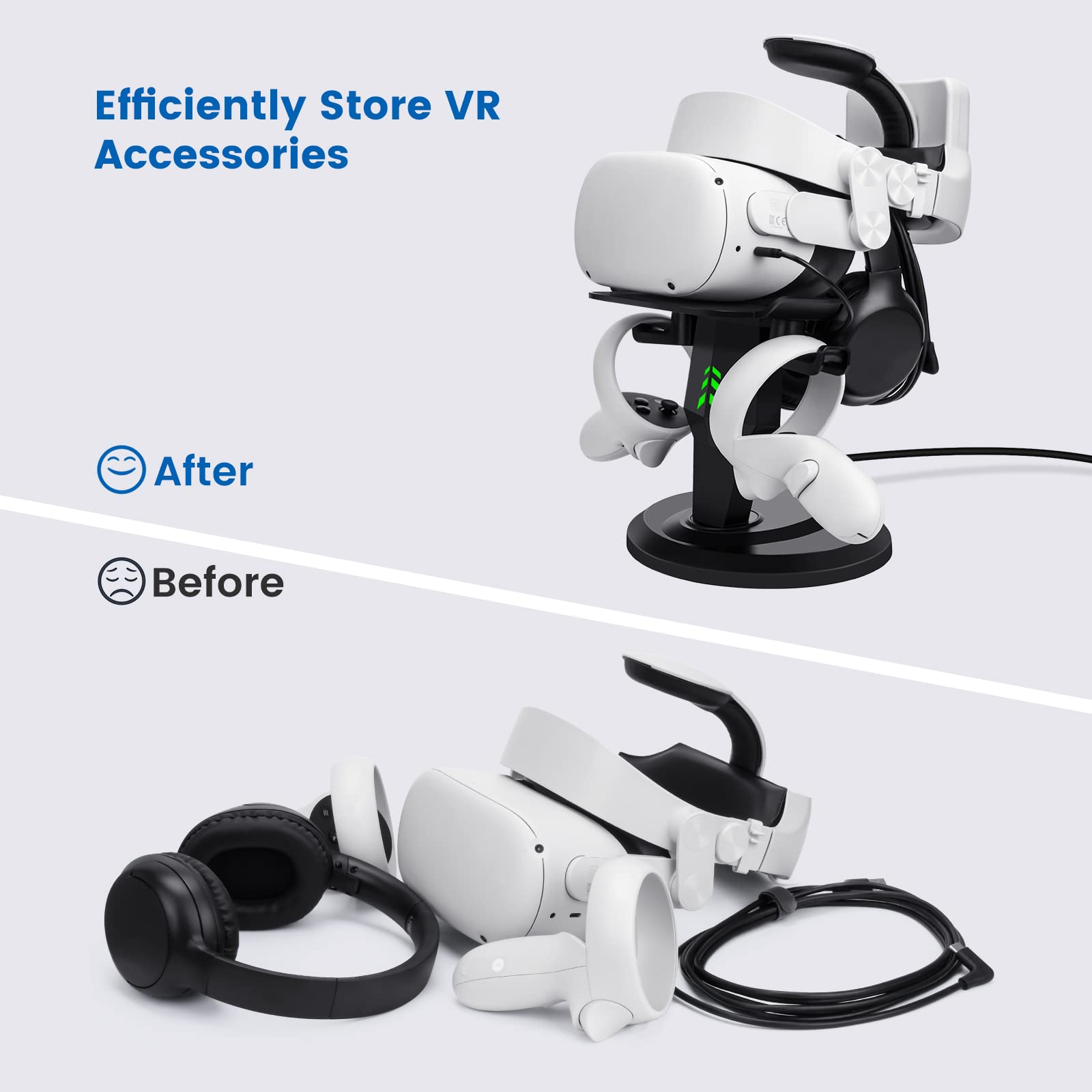 alcopanda 1*Head Strap with Battery+1* VR Stand