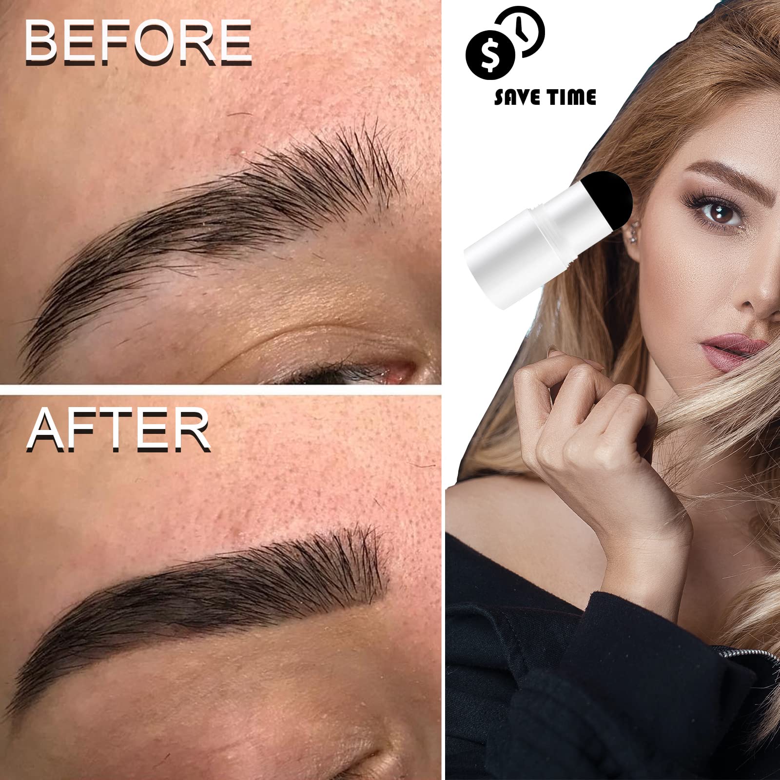 Brow Stamp Stencil Kit Brow Stamping Kit (Light Brown)