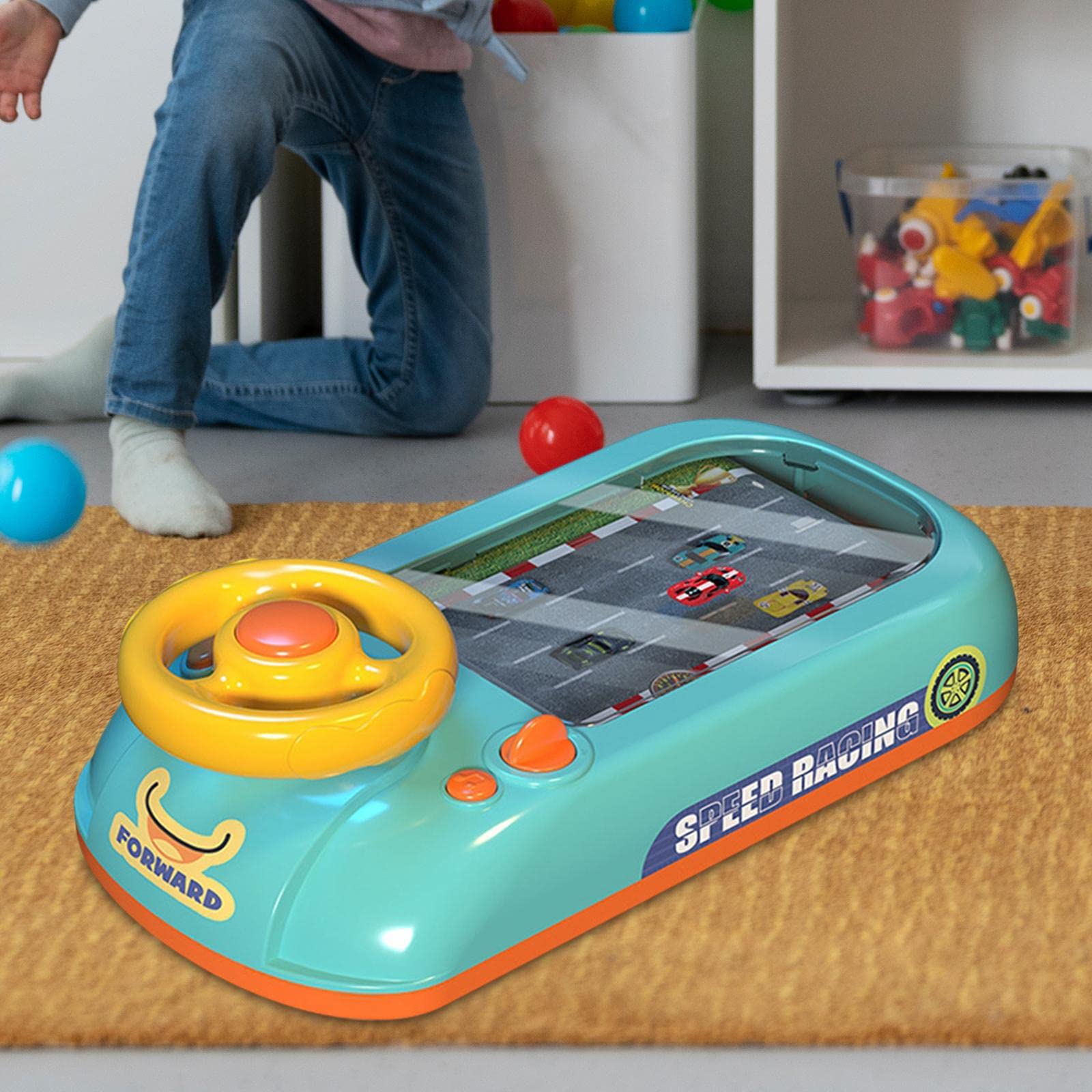 AMLESO Simulation Driving Steering Wheel Toys Birthday Gift Steering Wheel Toy for Car for Boys