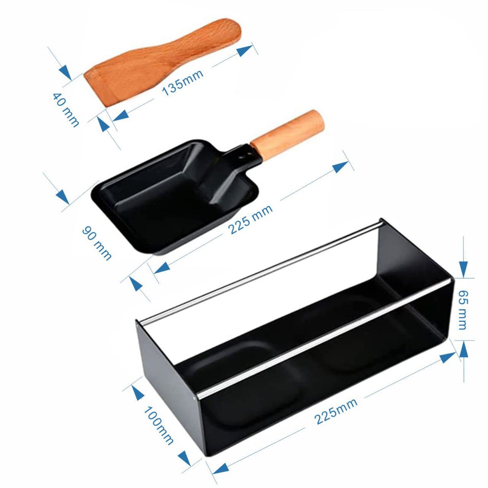 FantasyDay Mini Raclette Set,Two Grill Pan,Candlelight Cheese Melter Pan,Non Stick Rotaster Baking Tray Stove Set,Suitable for Cheese, Meat, Fish, and Vegetables( not included candles)
