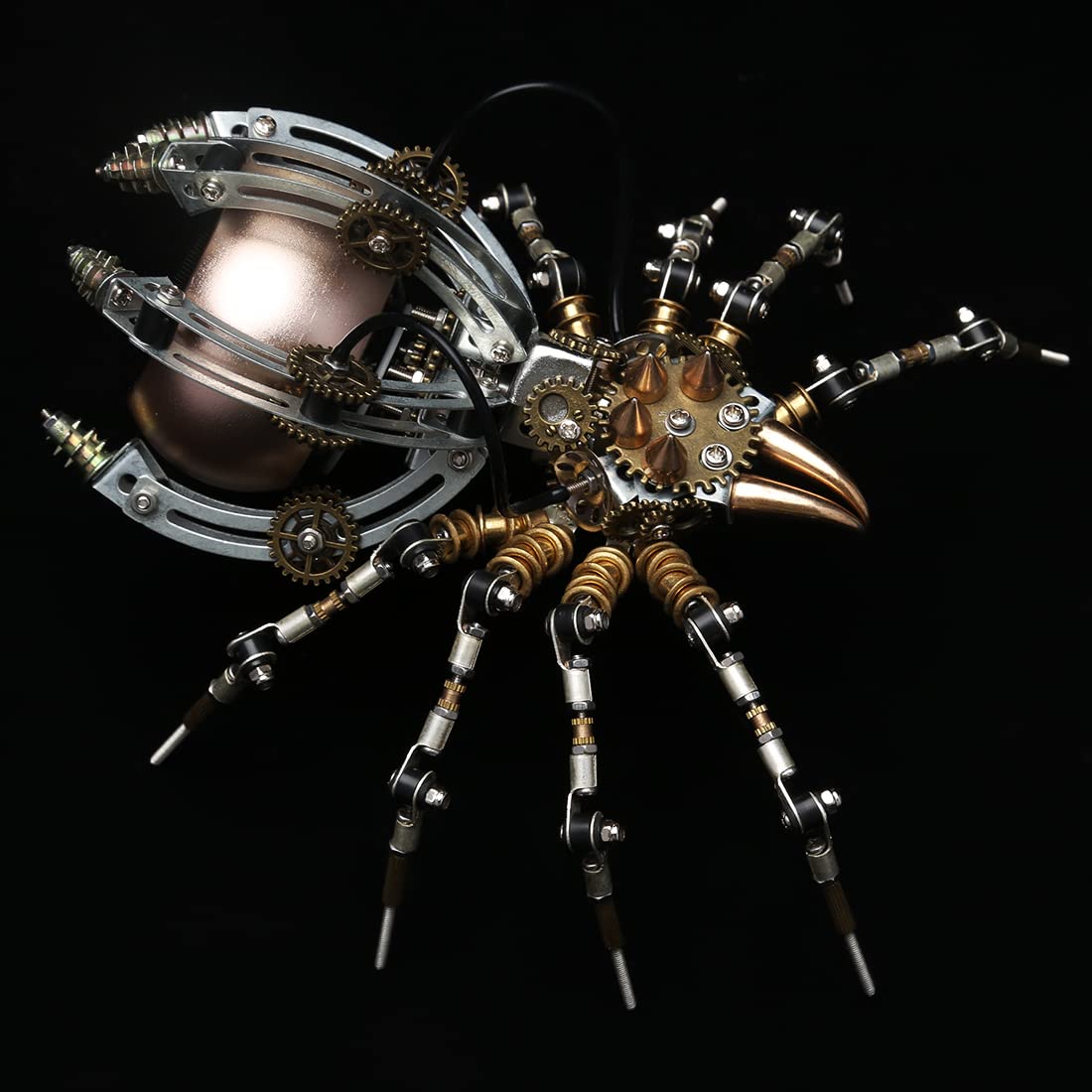KonHaovF 3D Metal Puzzle Spider with Speaker for Adults, Assembly 3D Metal Model with Tool Kit to Build, 3D Metal Puzzle Model Building Kit Gifts for Boys Teens, Home Decor Table Ornaments