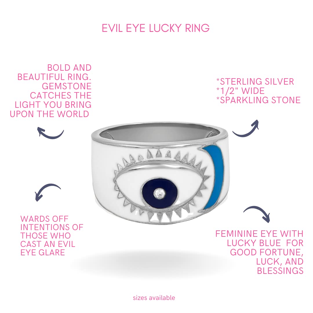 Alef Bet by Paula Ring Evil Eye Sterling Silver (8)