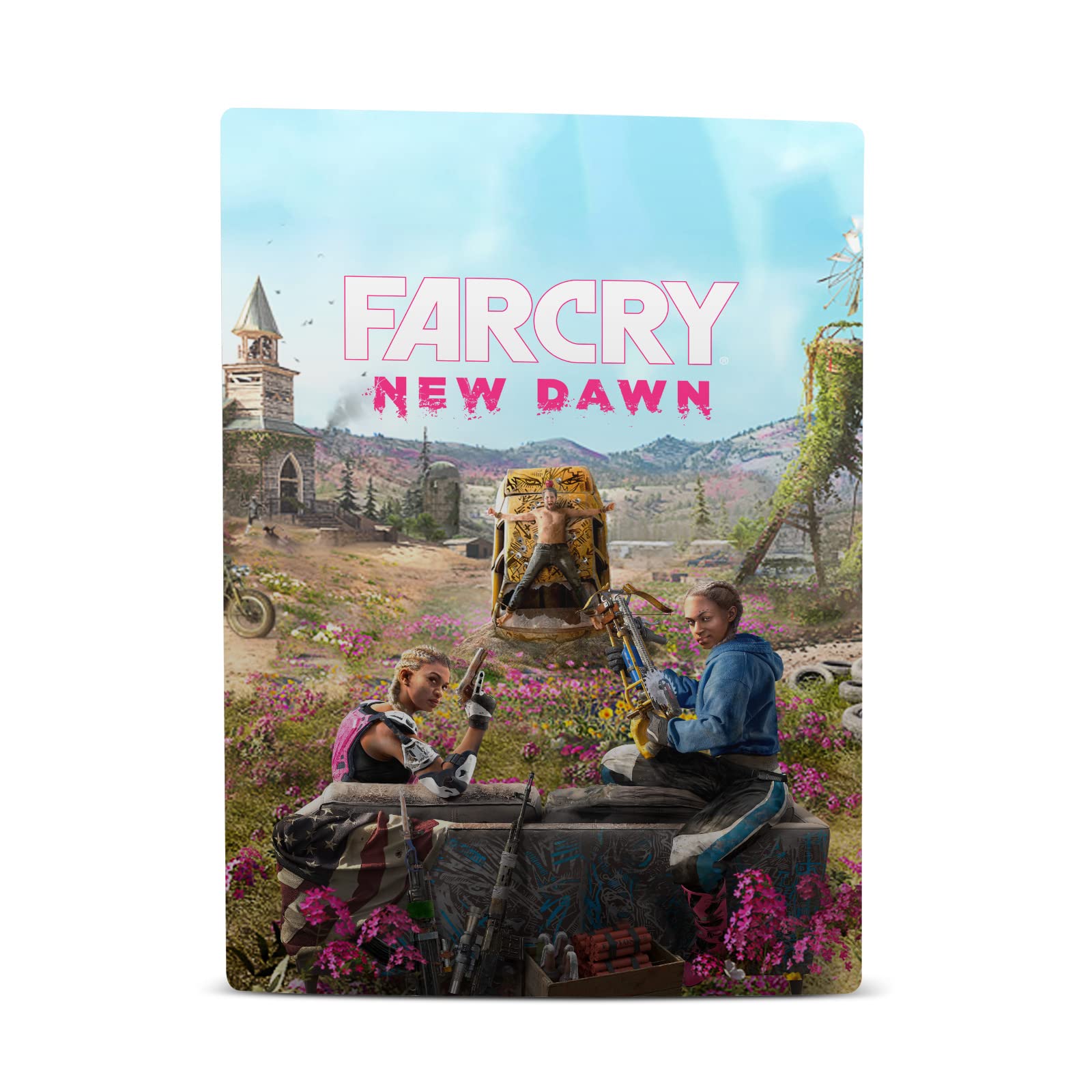 Head Case Designs Officially Licensed Far Cry Twins Couch New Dawn Key Art Vinyl Faceplate Gaming Skin Decal Compatible With Sony PlayStation 5 PS5 Digital Edition Console and DualSense Controller