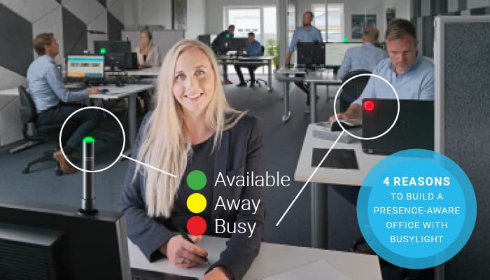 Kuando Busylight UC Alpha (15306) - Presence Light and Ringer - Do not Disturb Light - Free Busylight Software for Most UC Platforms and Softphones