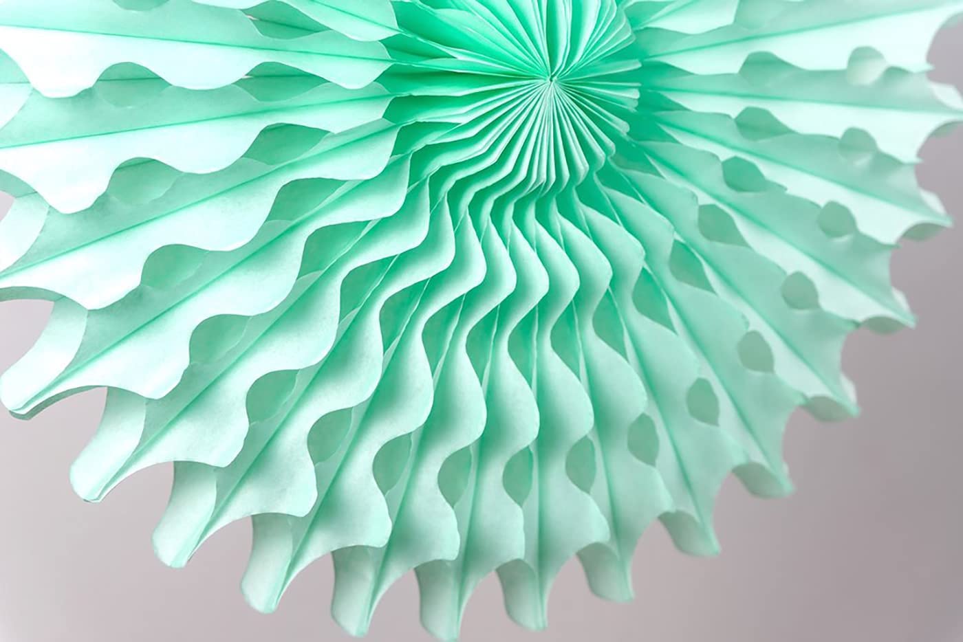 Boho Rainbow Party Decorations/Mint Peach Birthday Party Decorations/Mint Peach Baby Shower Decorations/7pcs Tissue Paper Fan Flower/Mint Peach Wedding Bridal Shower/