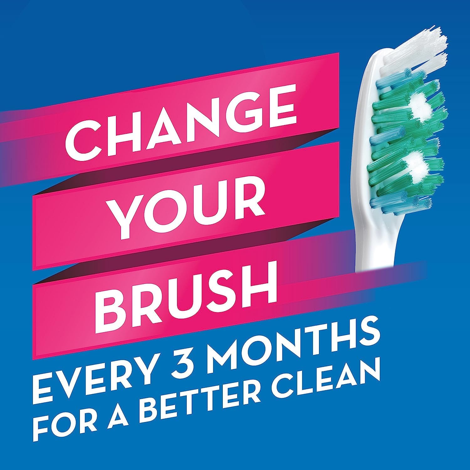 Oral-B Advantage 3D White Vivid Toothbrush Medium Twin (Pack of 3)