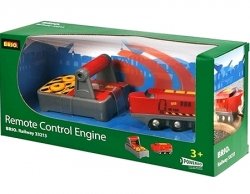 BRIO World 33213 - Remote Control Train Set | Wooden Toy for Kids | Enhances Logical Thinking | Compatible Railway Toys | Ideal for Ages 3 and Up