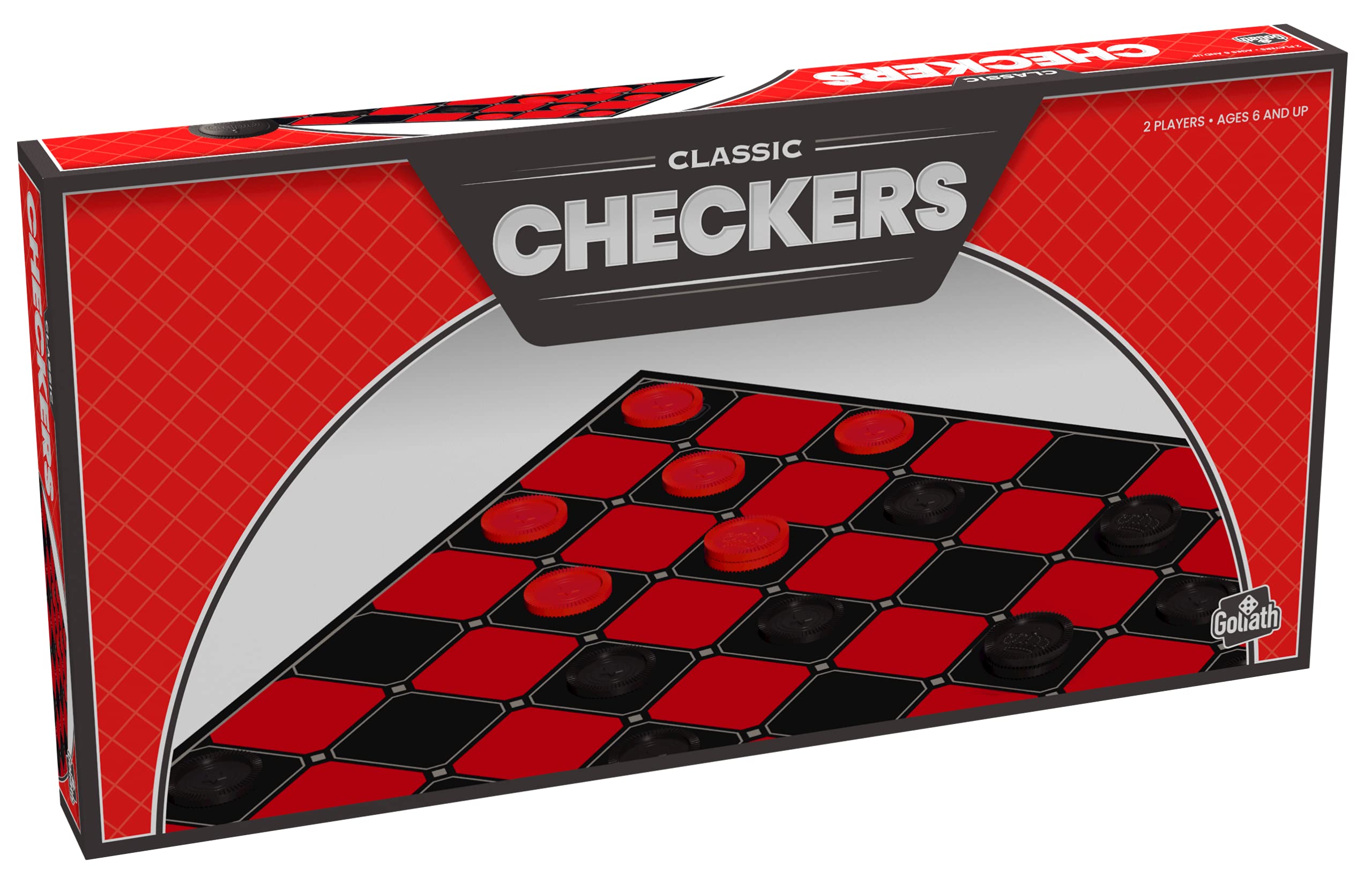 Goliath Checkers - Classic Game with Folding Board and Interlocking Checkers (Amazon Exclusive)