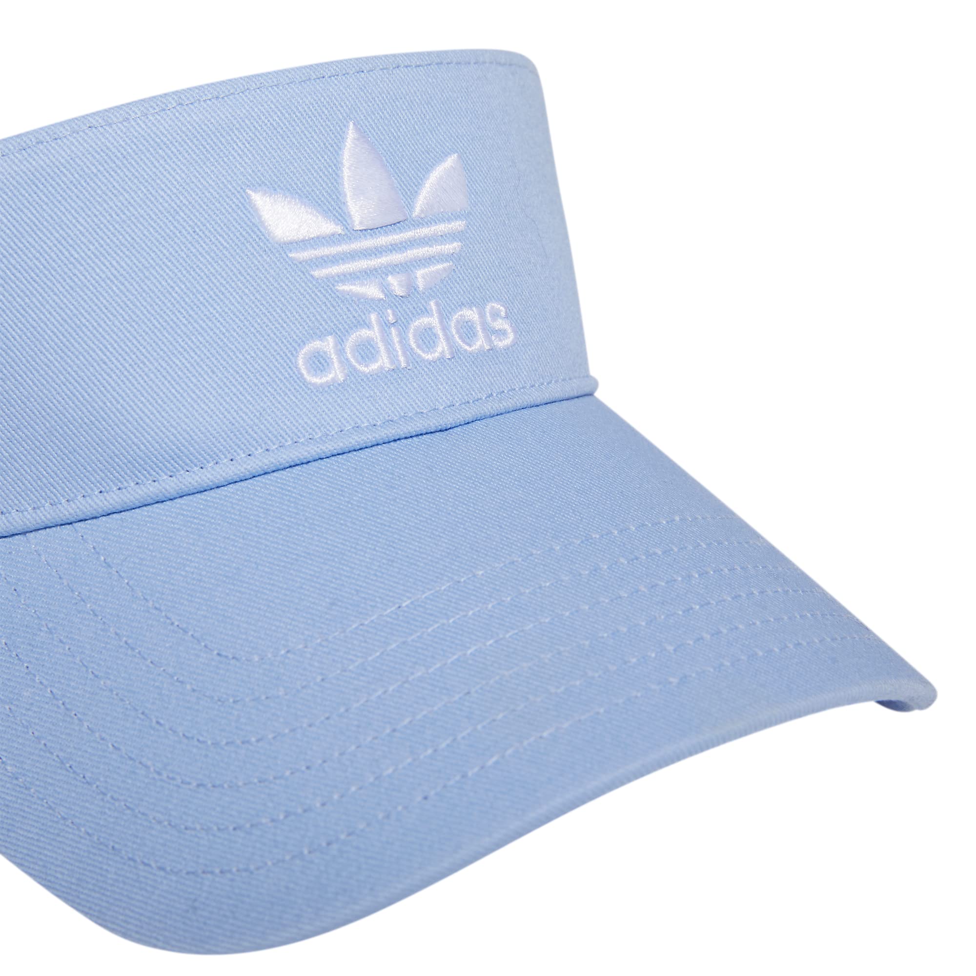 adidas Originals Twill Visor, Blue Dawn/White, One Size